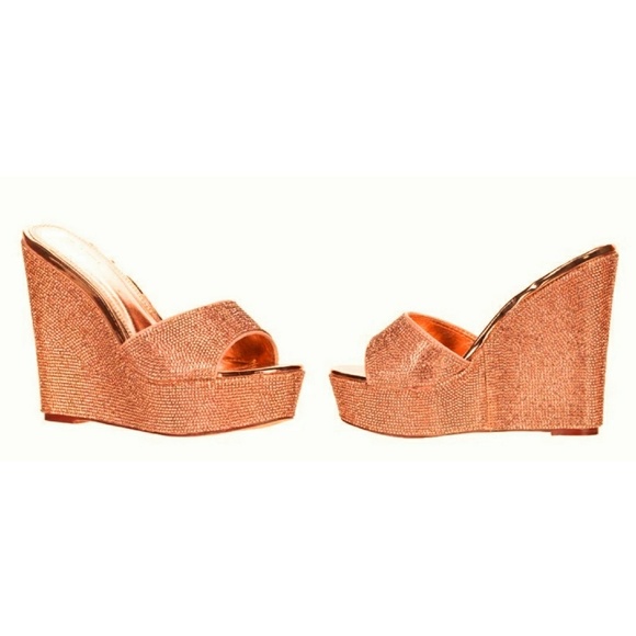 Shoes | 5starsomg Rose Gold Mules | Poshmark